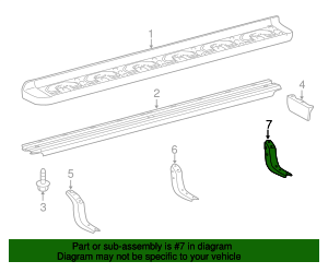51797-60130 - Running Board Mounting Bracket 2010-2023 Toyota 4Runner ...