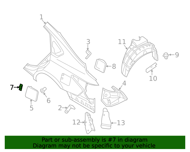 2000-2021 Nissan Fuel Door Spring 78836-ET00A | TascaParts.com