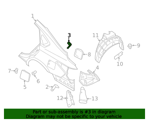 2013-2018 Nissan Altima Striker Retainer G6690-3TAMA | My Nissan Part