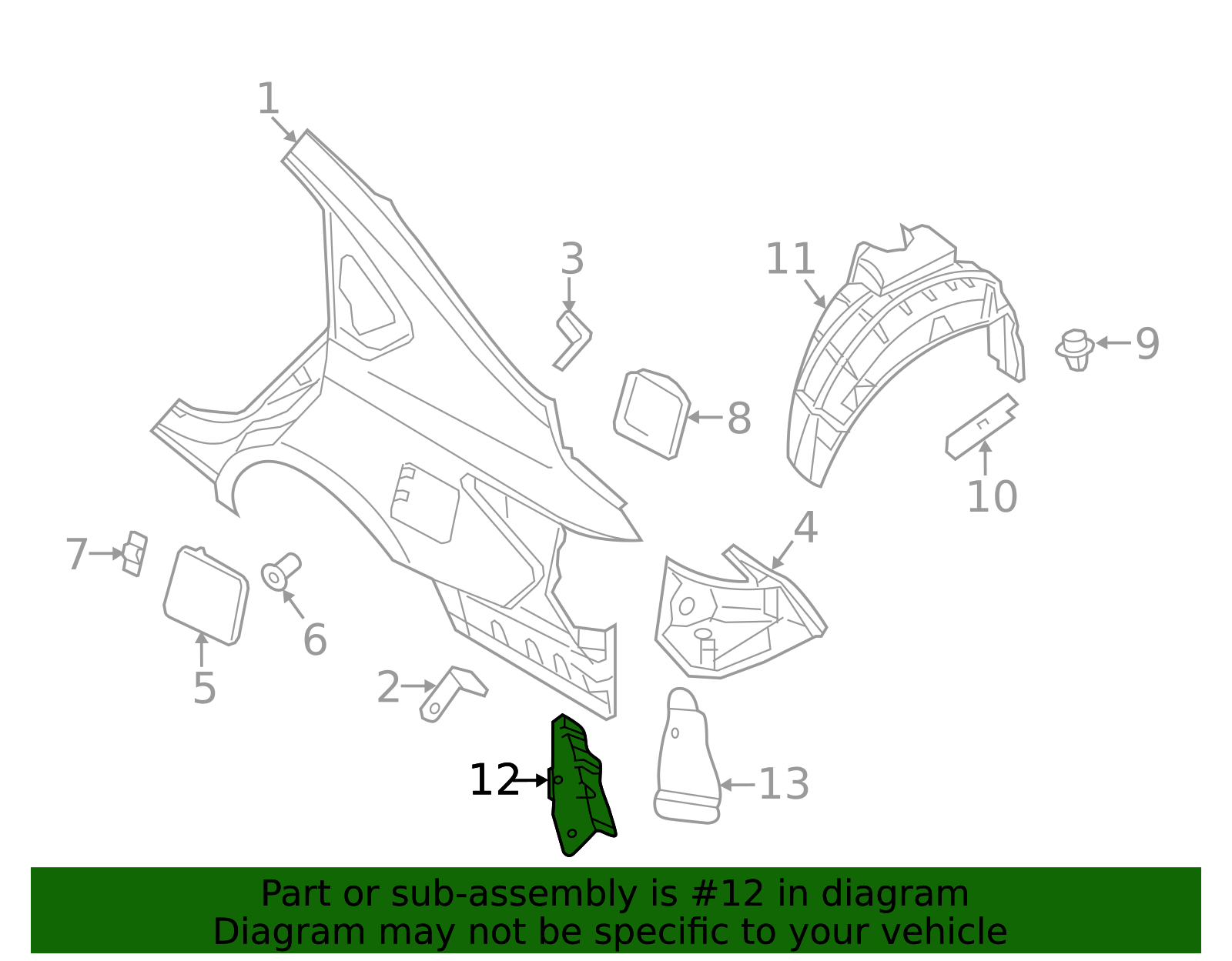 2016-2018 Nissan Altima Rear Bracket G65K1-9HSMA | Team Nissan Inc.