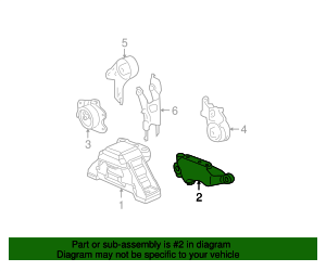 2006-2012 GM Engine Mount Bracket 25846770 | TascaParts.com