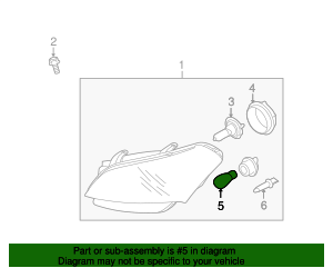 2010-2013 Kia Soul Signal Lamp Bulb 18642 21008S | TascaParts.com