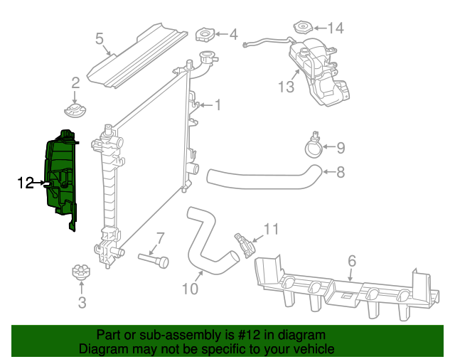 2016-2020 Jeep Grand Cherokee Air Baffle - Passenger Side (RH ...