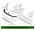 2018-2020 Audi Spoiler 80A-807-061-B-GRU | OEM Parts Online