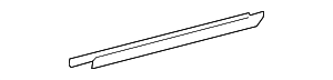 Genuine Toyota Door Belt Molding (Left, Rear) part# 68164-0C010 for ...