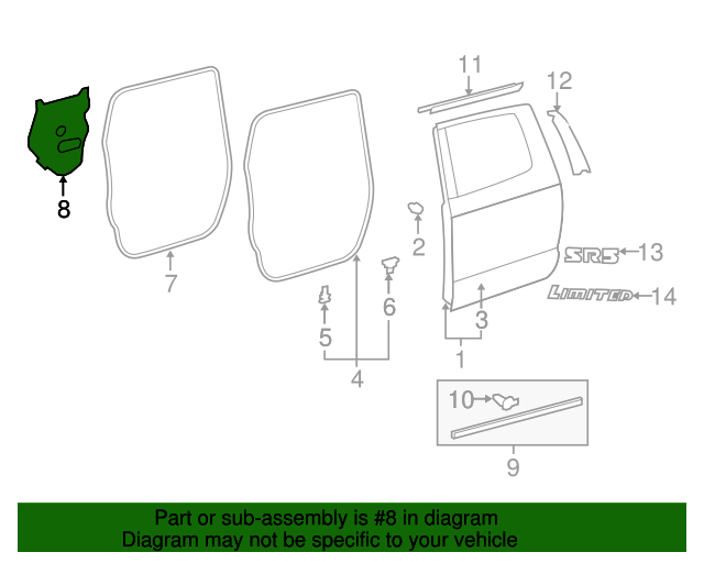 2007-2021 Toyota Tundra Water Deflector 67841-0C070 | Toyota Parts ...