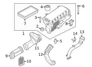 13718617093 - 2017-2022 BMW M760i xDrive Inlet Duct (13-71-8-617-093 ...