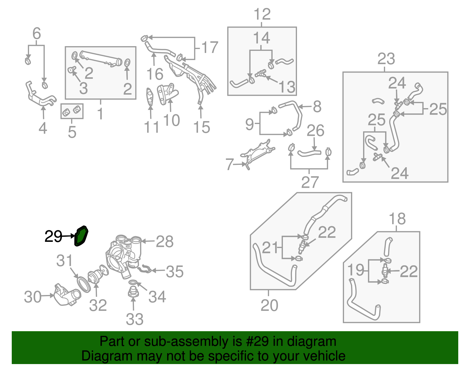 2004-2009 Audi Thermostat Housing Gasket 021-121-119-A | AudiUSAParts.com