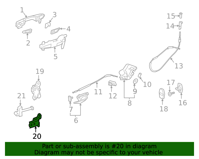 2019-2023 Lexus Door Hinge 68780-06050 | AutoNationParts.com