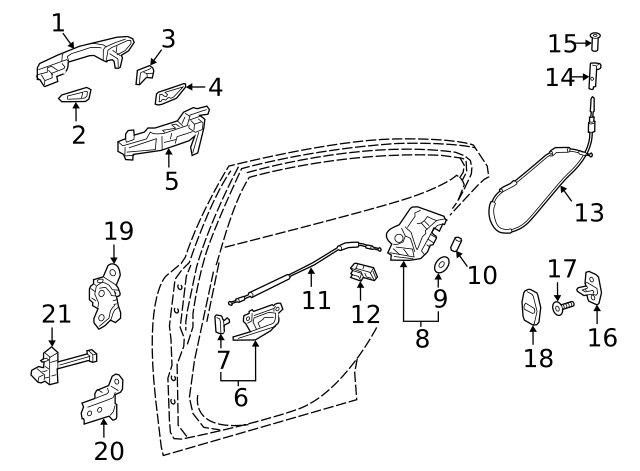 2019-2023 Lexus Handle, Outside 69210-33161-J0 | OEM Parts Online
