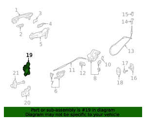 2010-2023 Lexus Door Hinge 68760-06010 | AutoNationParts.com