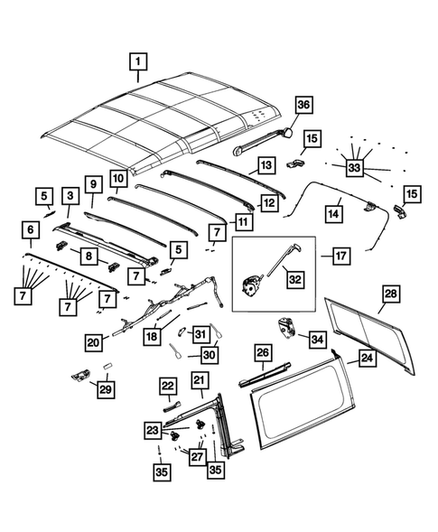 Roof for 2020 Jeep Wrangler | Mopar Online Parts