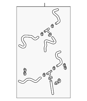 Genuine Toyota Front Hose part# 87209-08020 for 2007-2010 Toyota Sienna ...