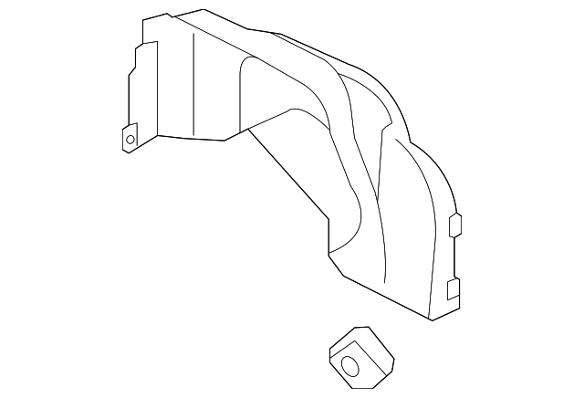 2011-2015 Hyundai Sonata Quarter Panel Splash Shield 86822-4R001 | OEM ...