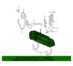 2004-2013 GM Fuel Tank with Handle, Valves, Clips, Retainers, Bracket ...