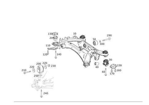 Rear Axle Support for 2018 Mercedes-Benz SL 550 | Mercedes-Benz USA Parts