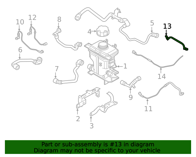 Genuine BMW 17-12-8-602-686 | Engine Coolant Hose | FREE Shipping on ...