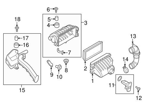 Air Intake for 2015 Mitsubishi Mirage | Mitsubishi Parts Warehouse