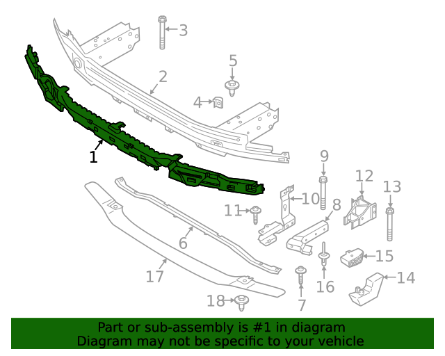 51118062814 - 2018-2020 BMW M5 Absorber (51-11-8-062-814) | BMW of ...