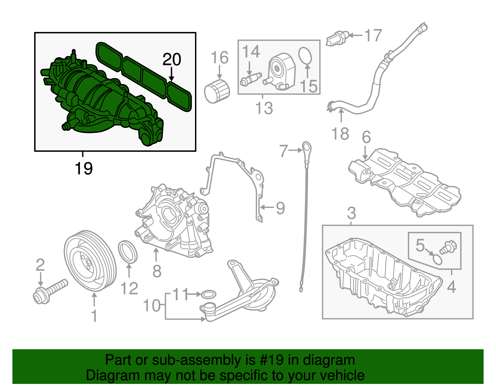 BM5Z-9424-A - 2013-2019 Ford - Intake Manifold | My Ford Parts