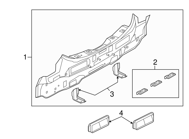 2013-2017 Nissan Leaf Rear Body Panel G9110-3NFMA | TascaParts.com