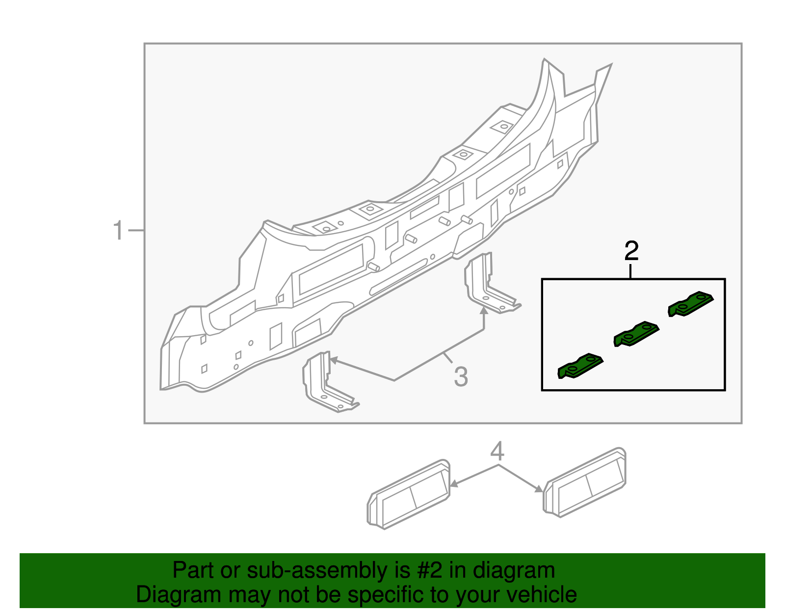 2013-2017 Nissan LEAF Rear Body Panel Retainer H5240-3NFMA | CMA's ...