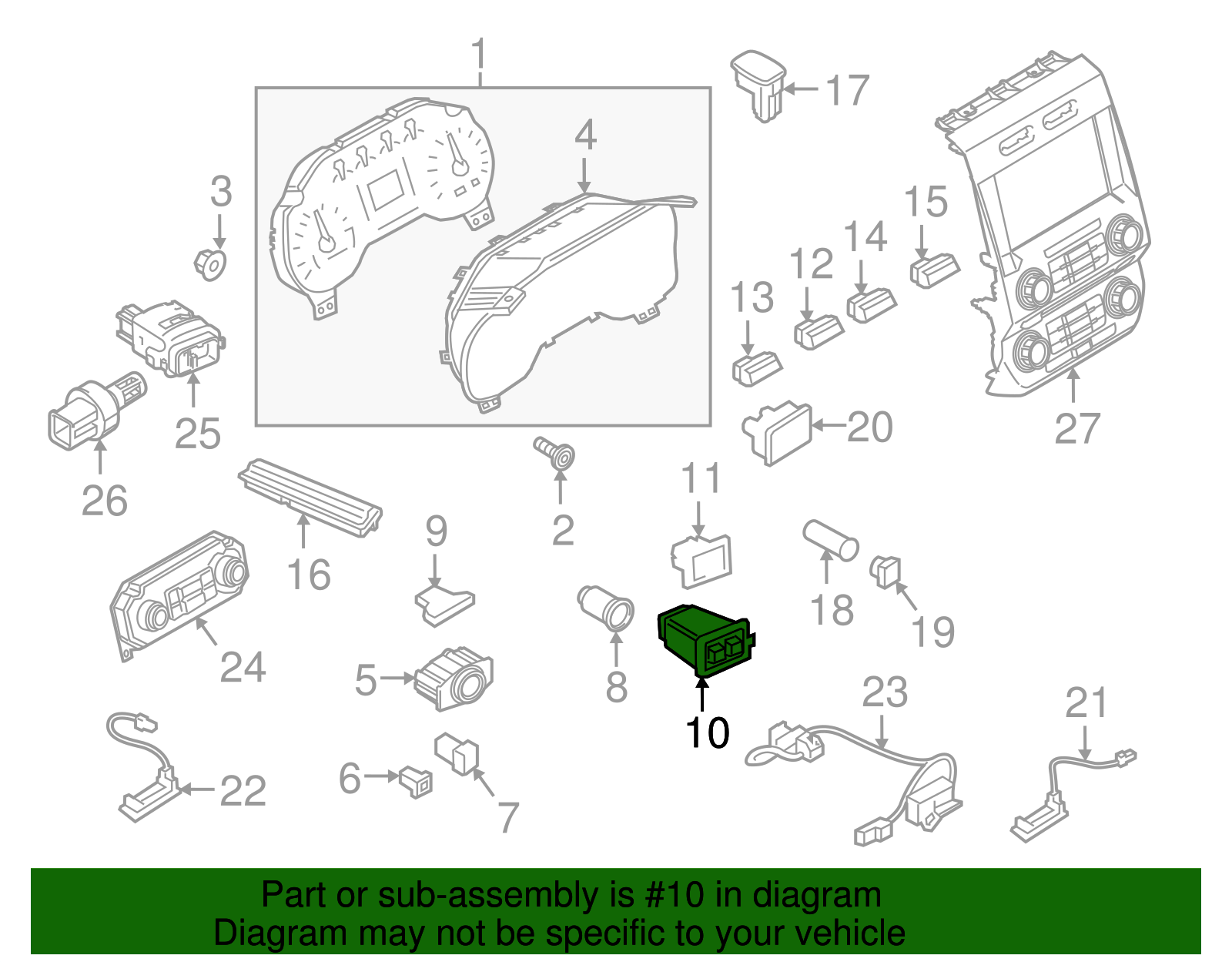 2020-2022 Ford F-350 Super Duty Trailer Brake Control GL3Z-19H332-F ...