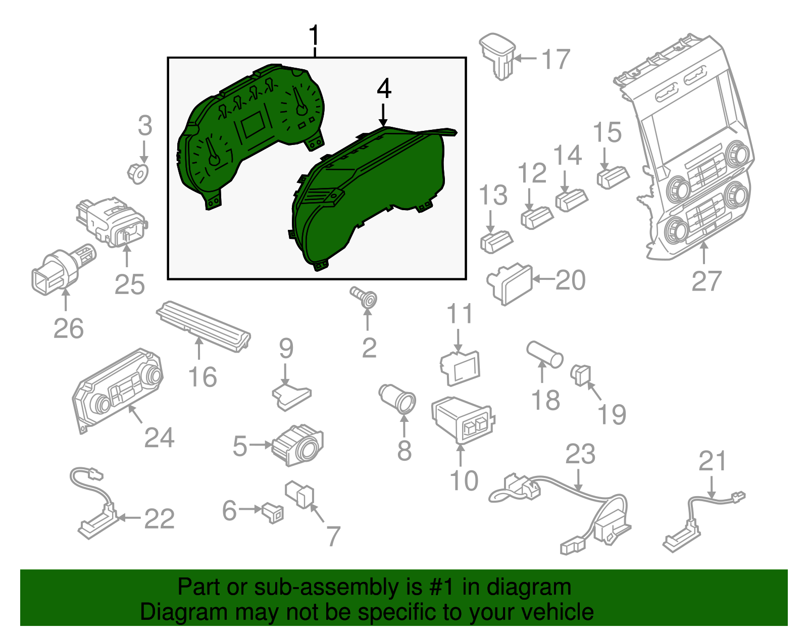 LC3Z-10849-CAB - Cluster Assembly 2020-2022 Ford | Big 3 Auto Parts