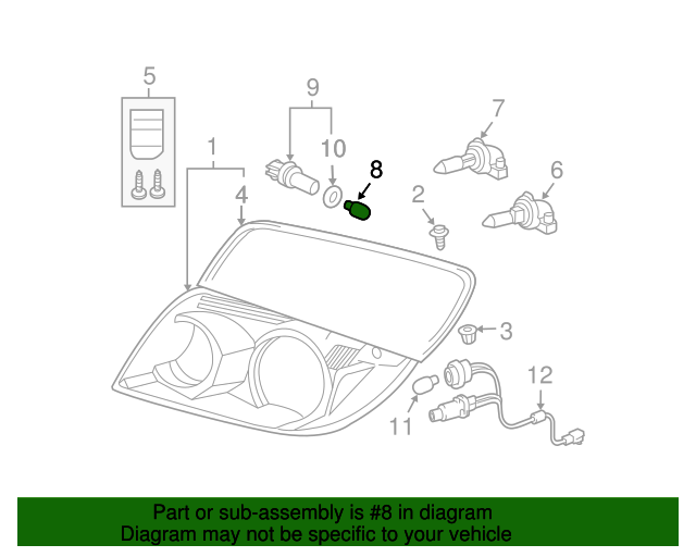 90981-15012 - Bulb - 2003-2015 Toyota | OEM Genuine Toyota Parts