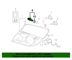 90075-60004 - Headlight Socket - 1998-2009 Toyota | Toyota Parts Delivered
