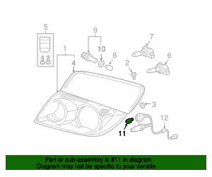2006-2016 Toyota Bulb (For Front Turn Signal Lamp) 90981-15022 | Toyota ...