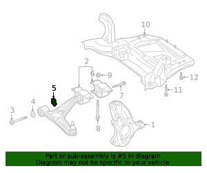 001-990-67-56 - Lower Control Arm Nut 2019-2023 Mercedes-Benz ...