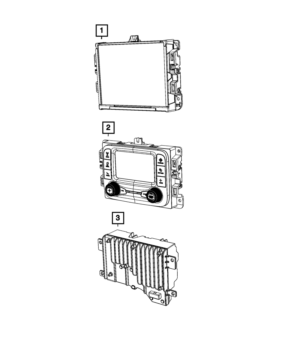 Multi Media Radio for 2019 Ram | OEM Mopar 68381424AL | Mopar OEM Parts ...