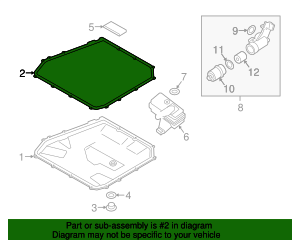 2015-2024 Porsche Macan Transmission Oil Pan Gasket 9A7-321-371-00 ...