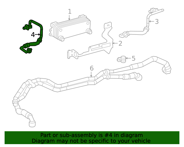 463-270-80-00 - Automatic Transmission Oil Cooler Hose Assembly 2019 ...
