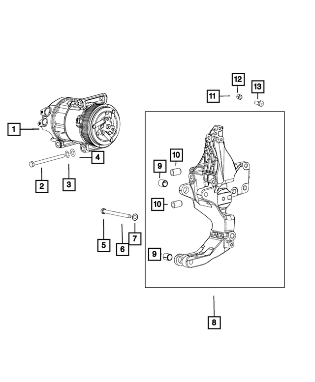 2014-2019 Fiat Hex Head Screw 6106230AA | Mopar eStore