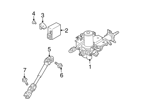 Steering Column Assembly for 2009 Nissan Versa | Nissan Parts Plus