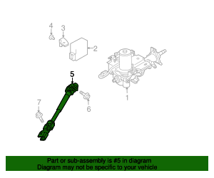 Genuine Nissan Lower Steering Column Intermediate Shaft Joint | Parts ...