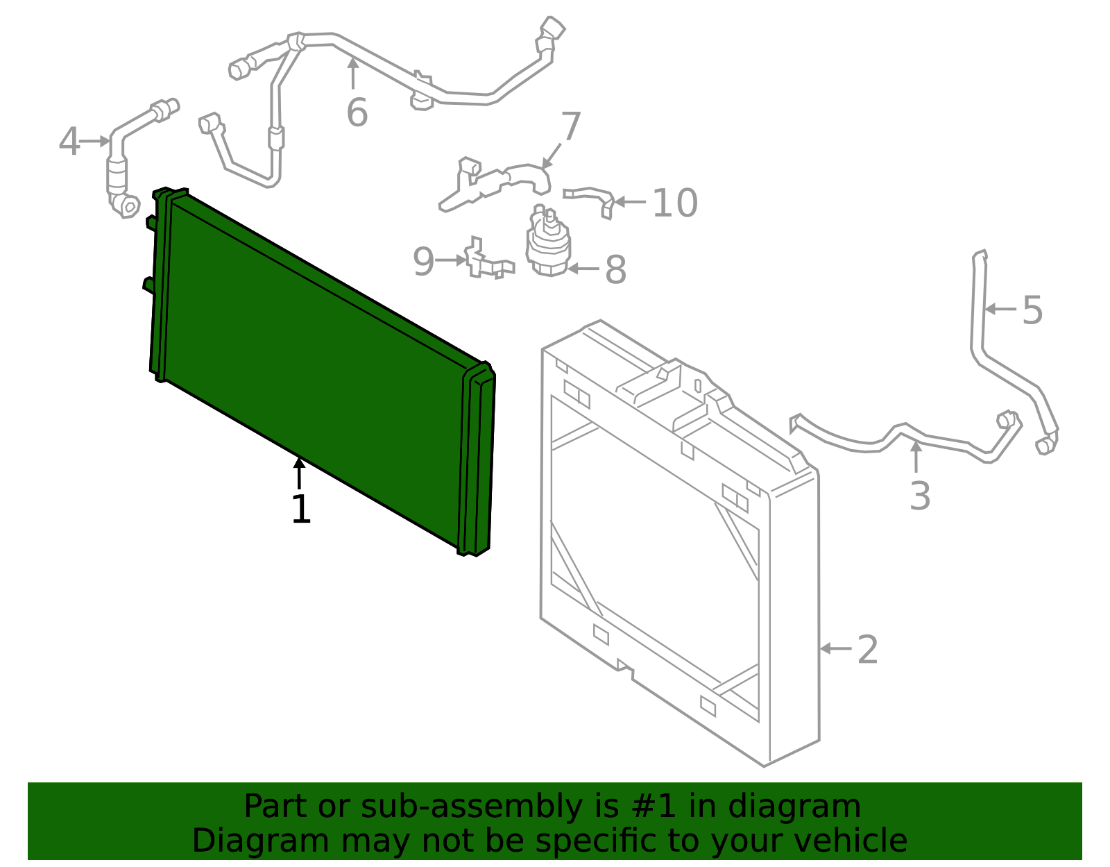 17112284608 - 2014-2021 BMW Auxiliary Radiator (17-11-2-284-608) | BMW ...