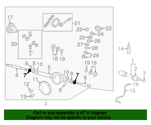 2000-2011 Mopar Drive Axle Shaft Seal 52069706AB | Mopar Parts Canada