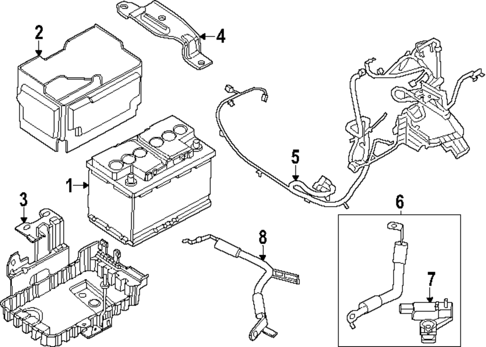 MB3Z-14301-U - 2024 Ford Ranger - Negative Cable | My Ford Parts