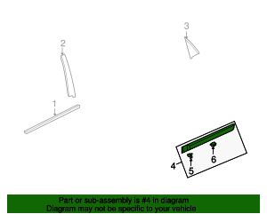96848785 Molding - New OEM Part From GM Parts Direct | GM Parts Store