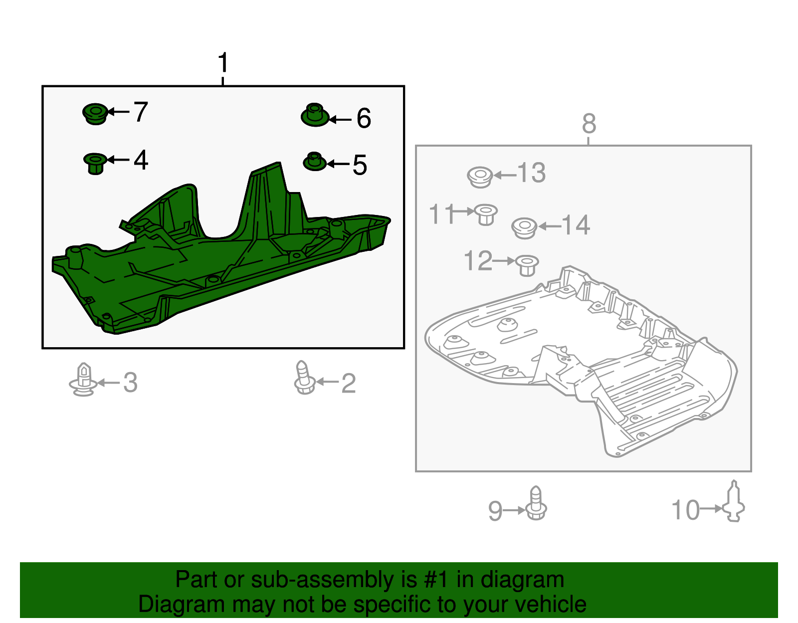 2018-2024 Toyota Camry Under Cover 58399-06150 | Toyota Parts Center
