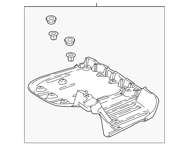 2018-2024 Toyota Camry Rear Shield 58415-06130 | Toyota Parts Center