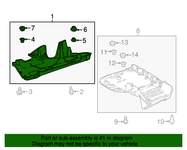 2018-2023 Toyota Camry Under Cover 58398-06150 | Toyota Parts