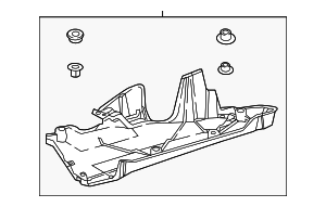 2018-2023 Toyota Camry Under Cover 58398-06150 | Toyota Parts