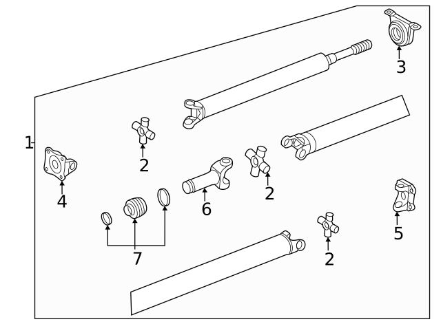 E4TZ-4800-A - Drive Shaft Center Support Bearing 1985-2023 Ford | Group ...