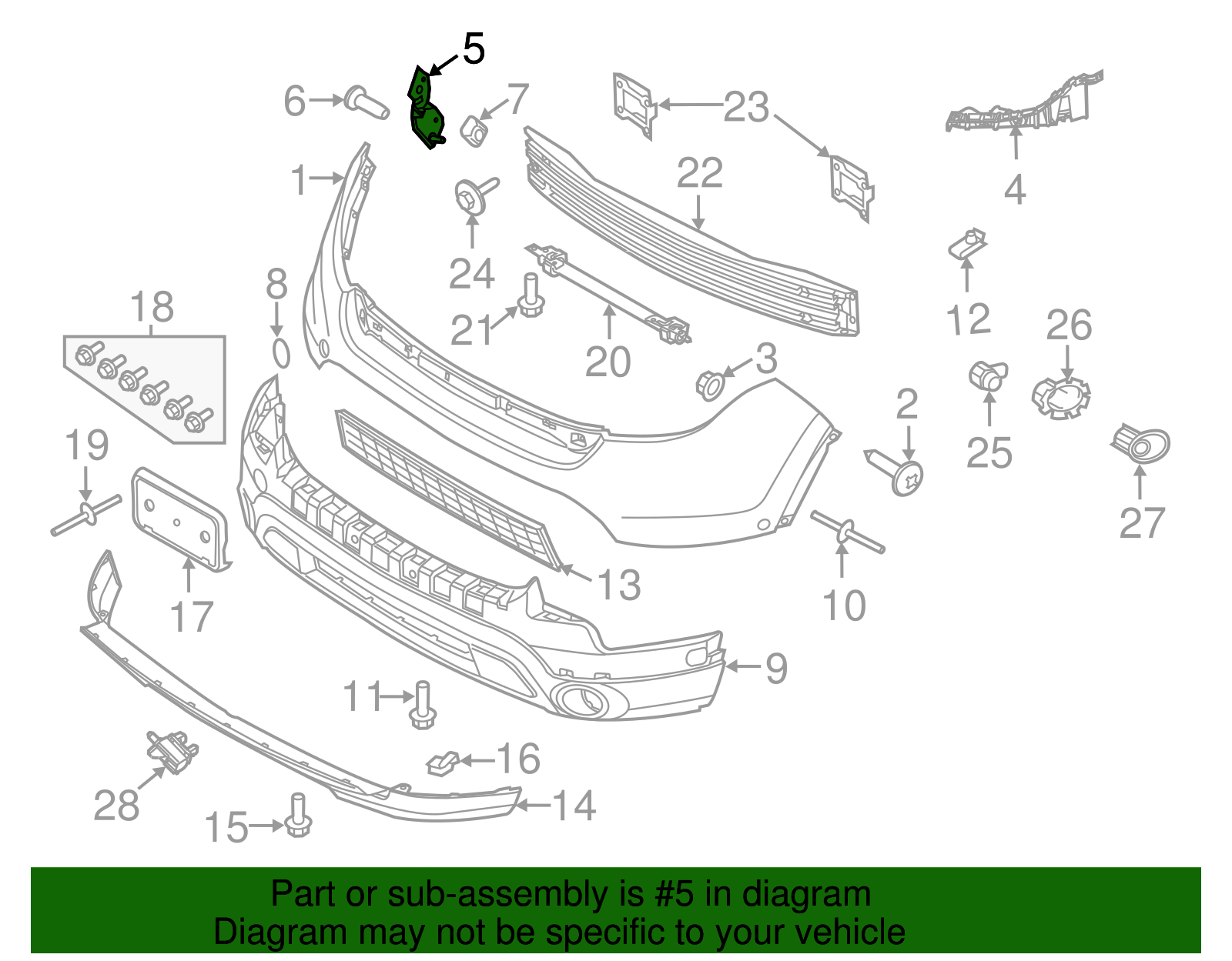 2011-2015 Ford OEM NEW 11-15 Ford Explorer Right Side Bumper ...