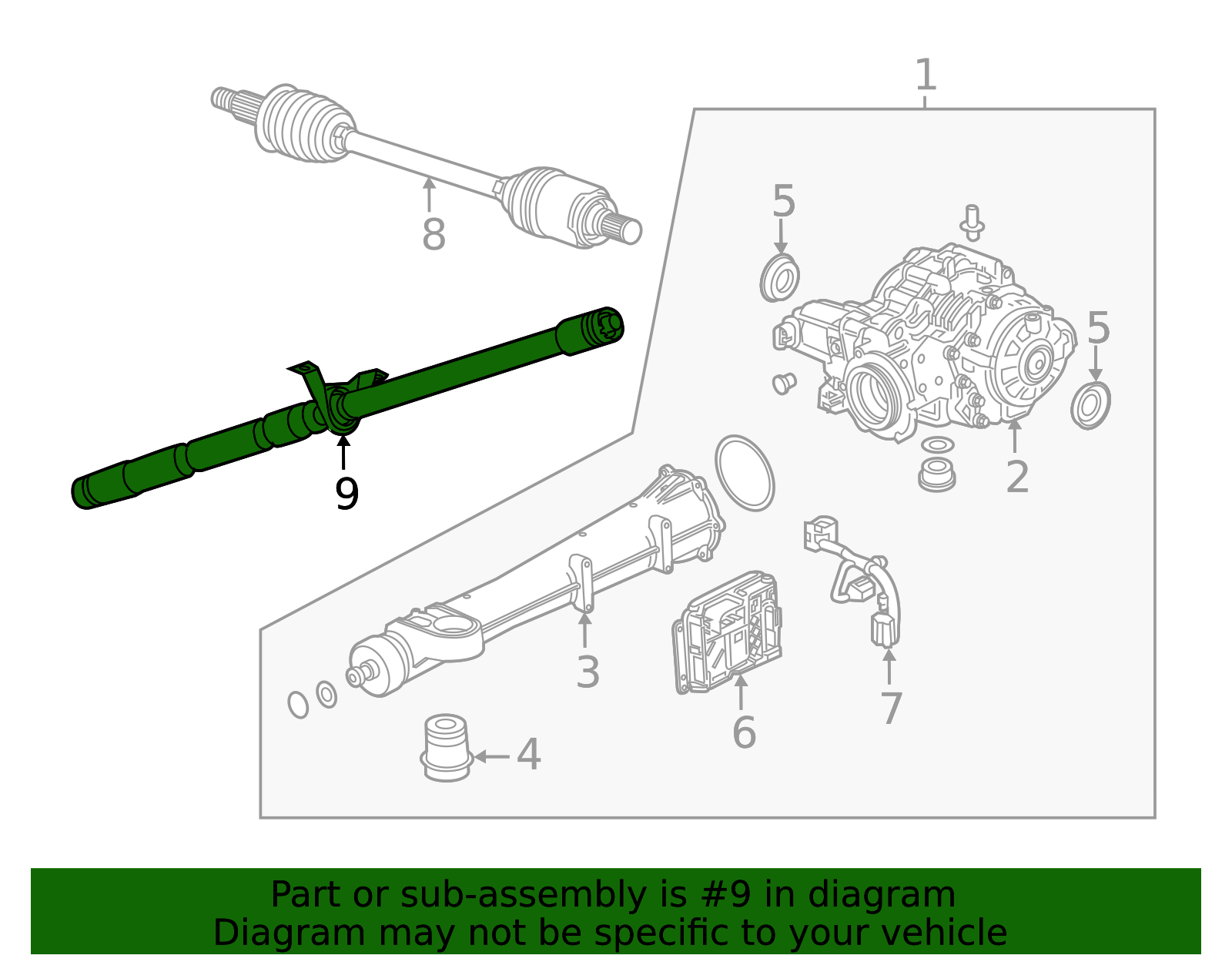 2025 Chevrolet Equinox (Replaces 87851009) Drive Shaft 85068914 GM ...