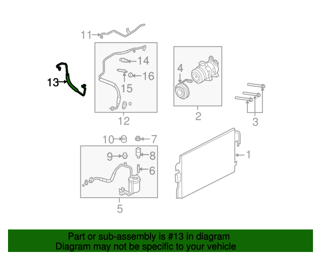 2008-2012 Ford Discharge Line 9L8Z-19972-E | TascaParts.com